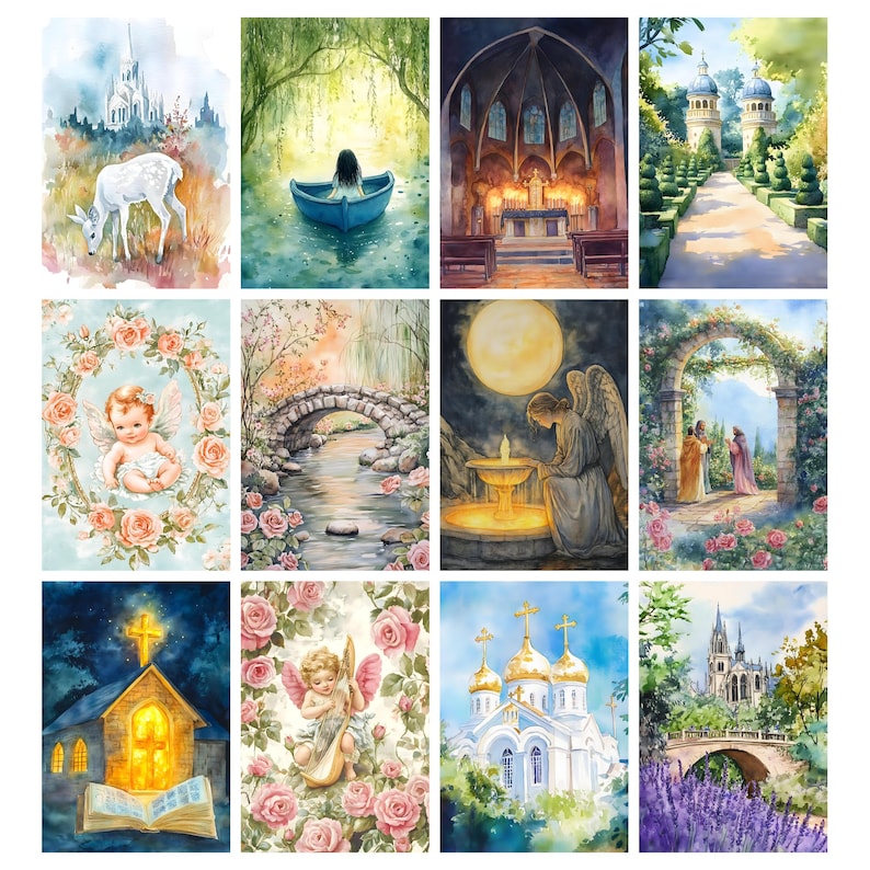 Heavenly Garden Catholic Faith Junk Journal Kit, Faith Christian ...