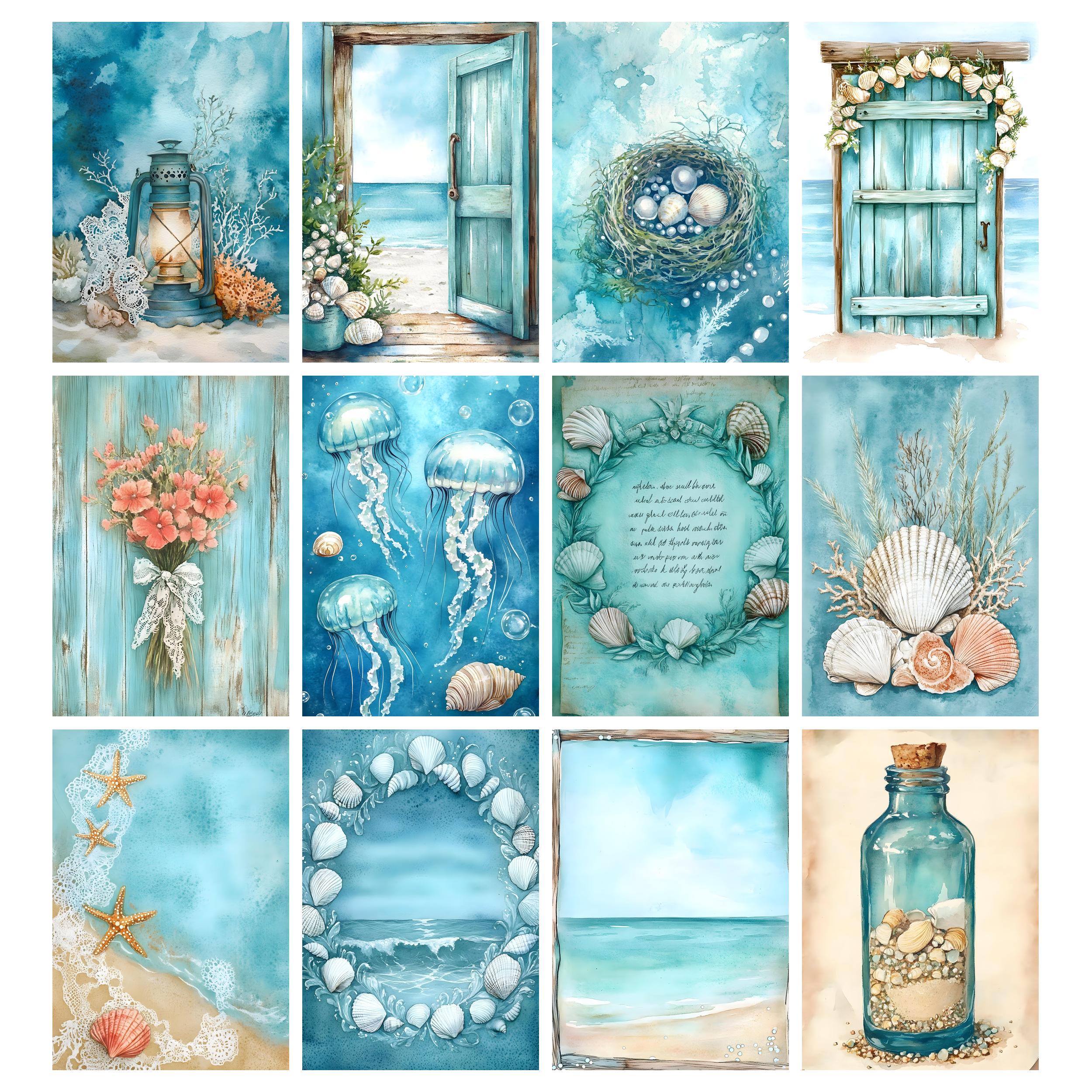 Coastal Junk Journal Pages, Sea Junk Journal Kit, Nautical Journal ...