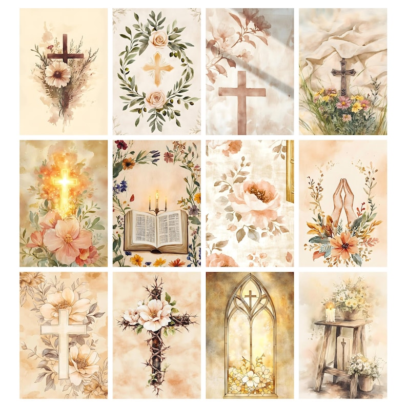 Christian Junk Journal Pages, Faith-based Printable Junk Journal Kit ...