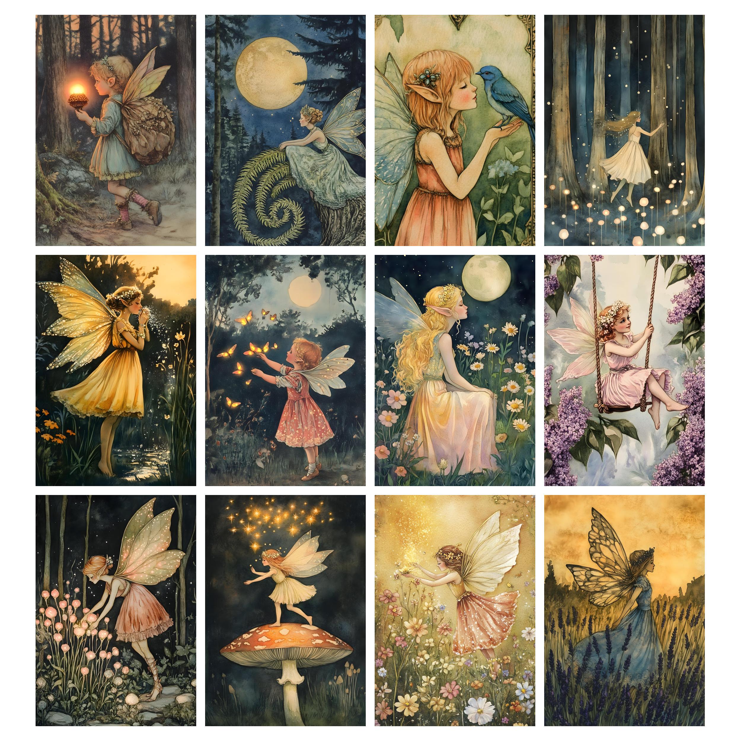 Fairy Forest Junk Journal Pages Fairytale Papers Fairies Journal Kit ...