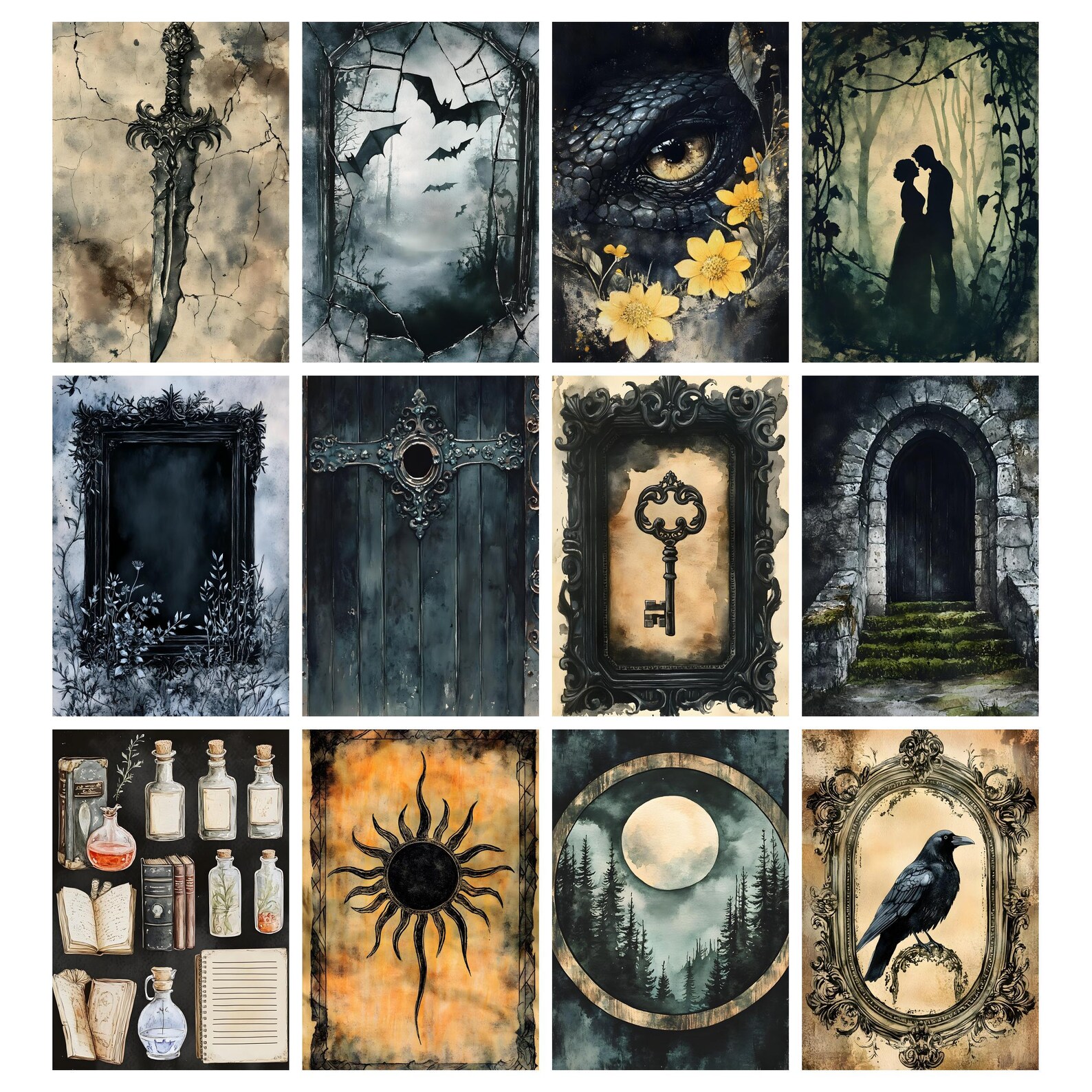 Witch's Hex Pages, Junk Journal Pages, Witchcraft, Occult Pages, Spooky ...