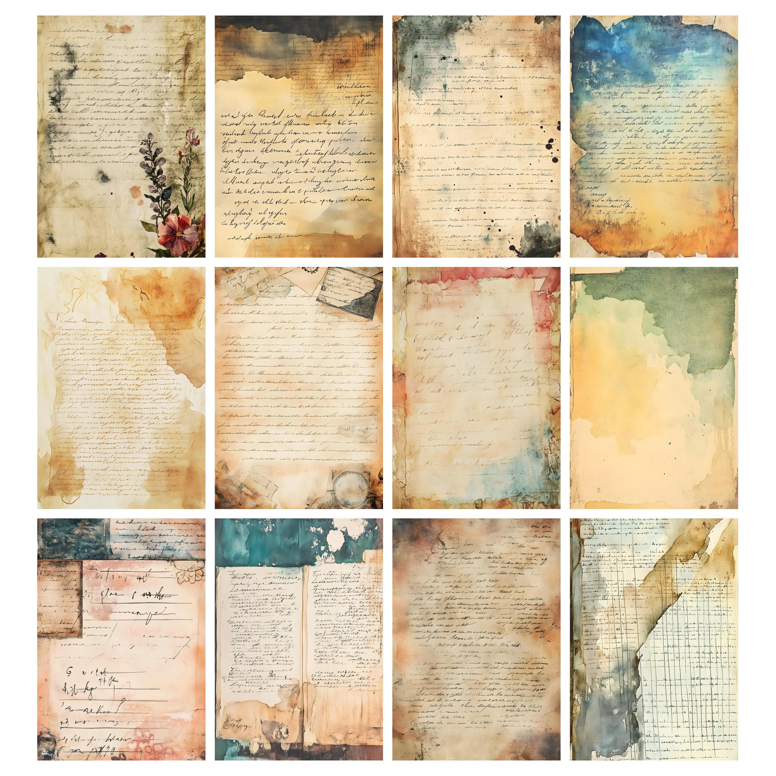 Old Handwritten Notes, Printable Ephemera, Vintage Letters, Antique ...