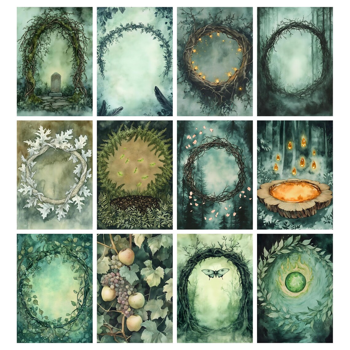 Celtic Witch Junk Journal Pages, Pagan Grimoire Printable Pages, Dark ...