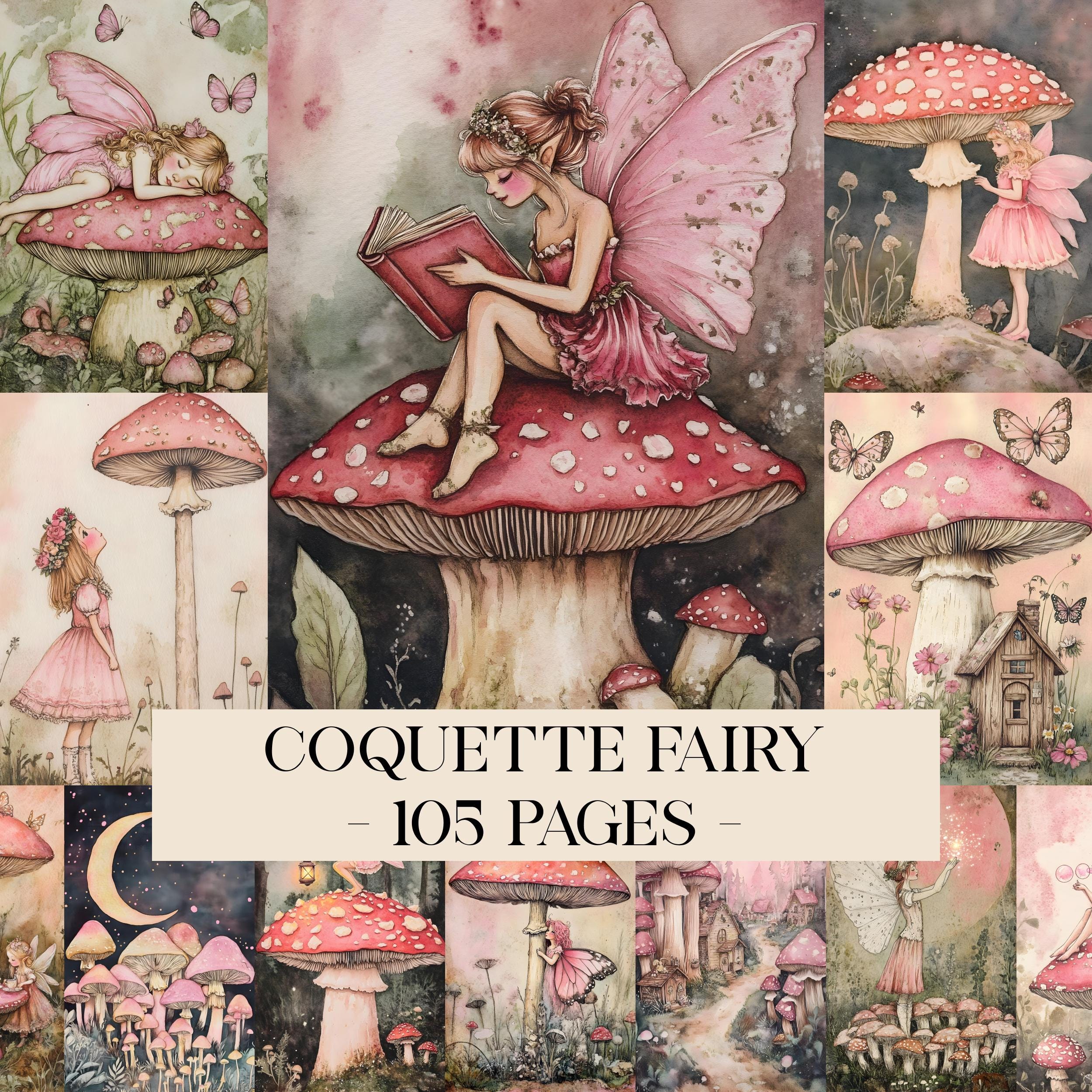 Coquette Fairy Junk Journal Pages, Fairy Journal Kit, Fantasy Junk ...