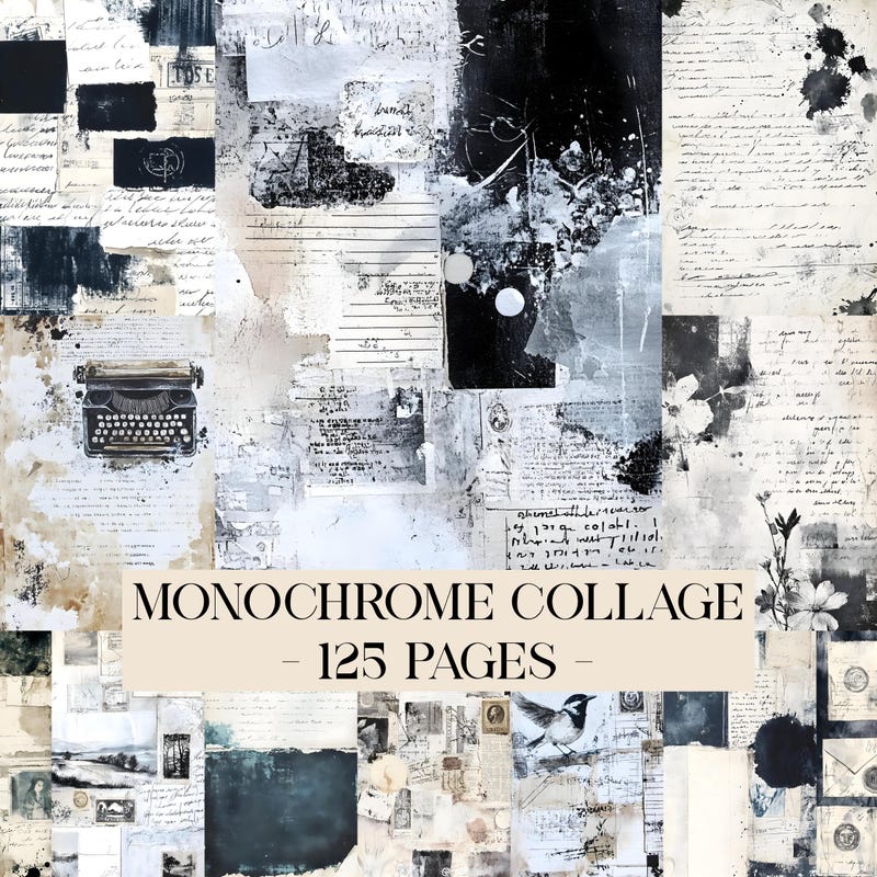 Grunge Collage Kit - Etsy