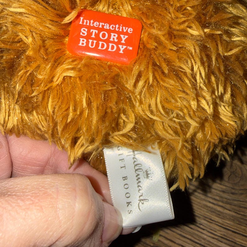 Hallmark Interactive Story Buddy Bigsby Brown Monster Stuffed Animal ...