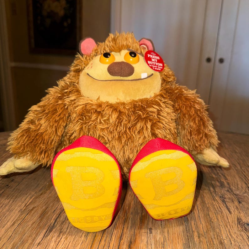 Hallmark Interactive Story Buddy Bigsby Brown Monster Stuffed Animal ...