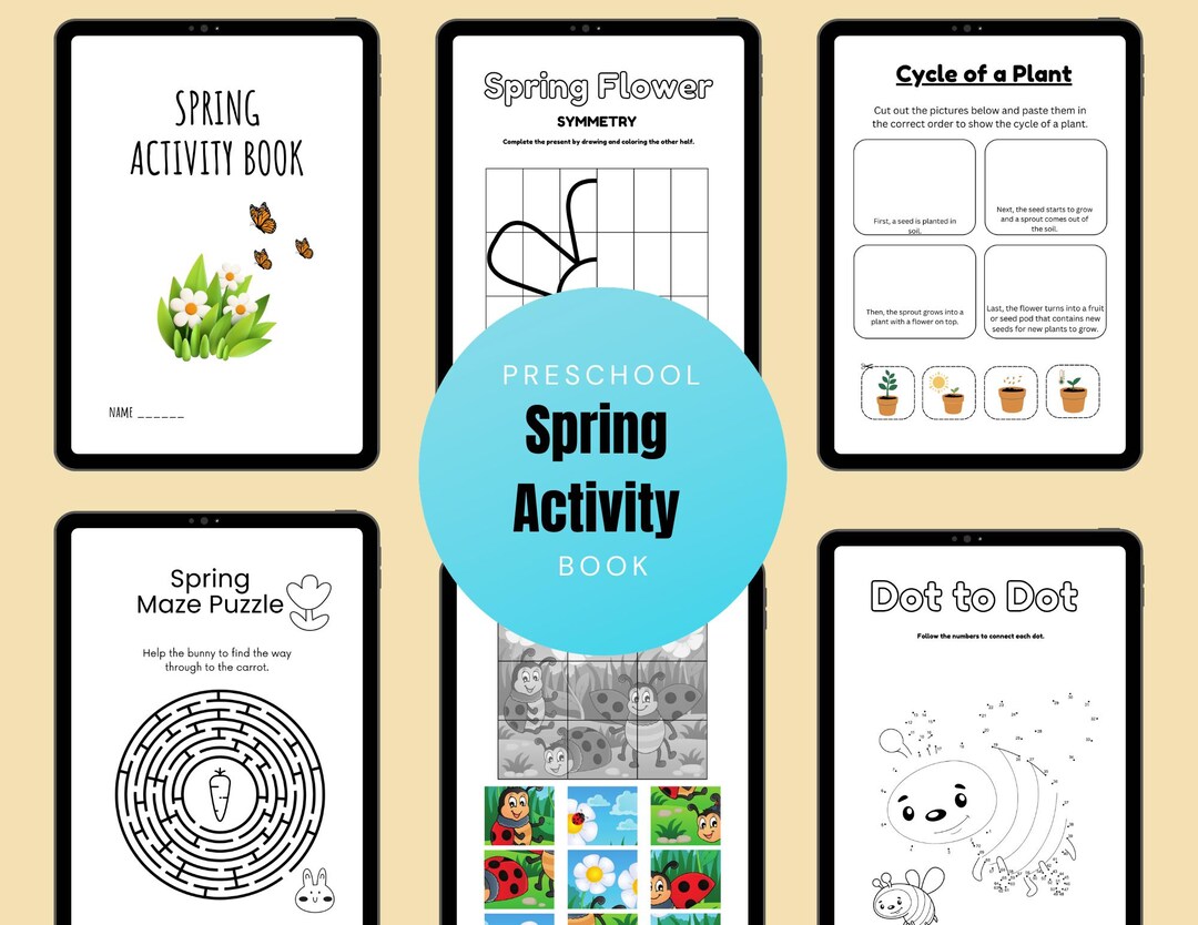 Preschool Spring Activity Book | Kids Nature, Homeschool, Toddler ...