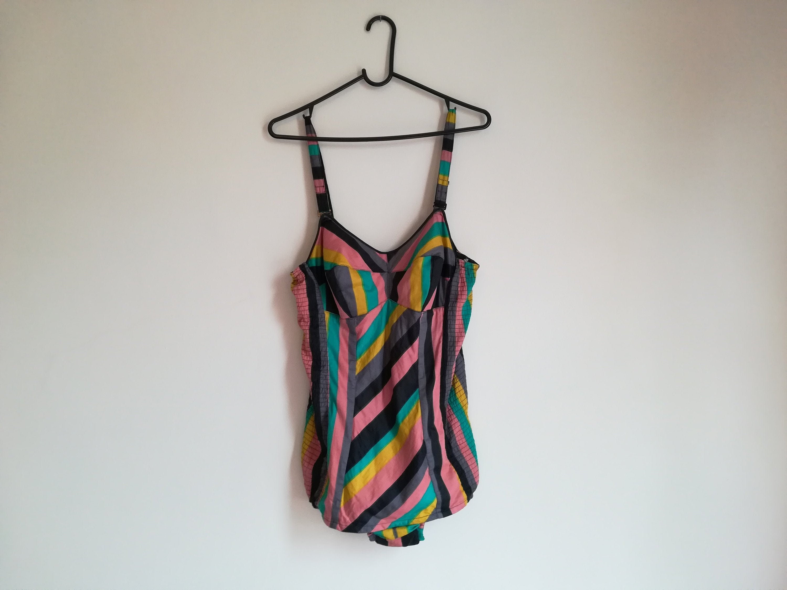 1950s Swimsuit Pin up One Piece Vintage Swimwear for Women 50s ...