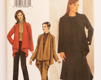 Sewing Pattern for a Y2K Kimono Style Jacket and Top, Size 6-8-10-12 ...