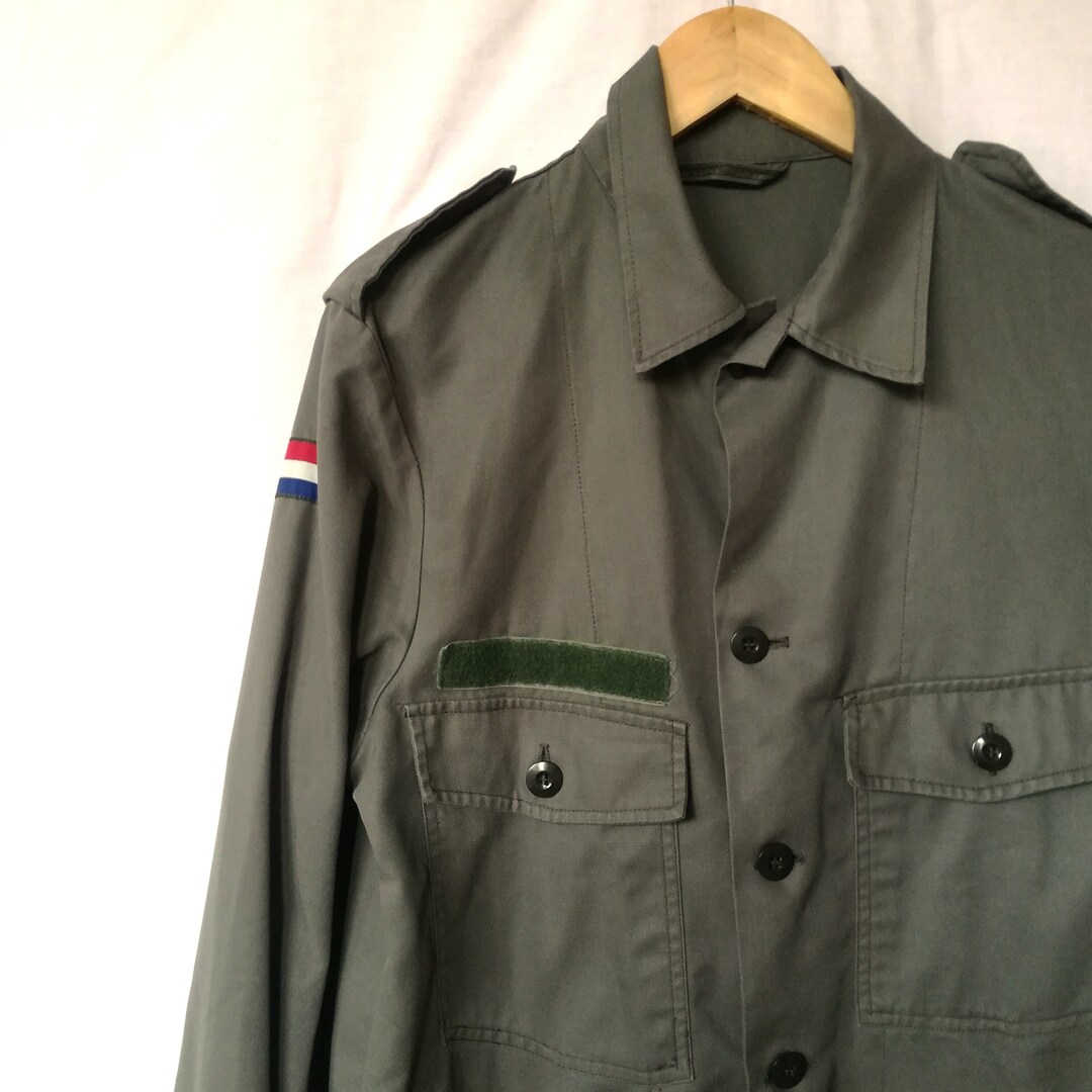 Dutch Army Shirt Khaki Chest 40 in Military Shirt Olive Green Mens ...