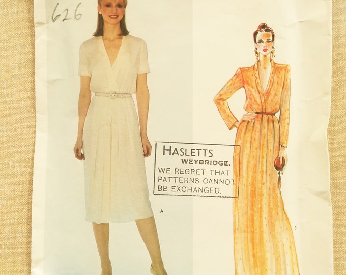 Sewing Pattern for a Dress, Vogue American Designer 2522 John Anthony ...