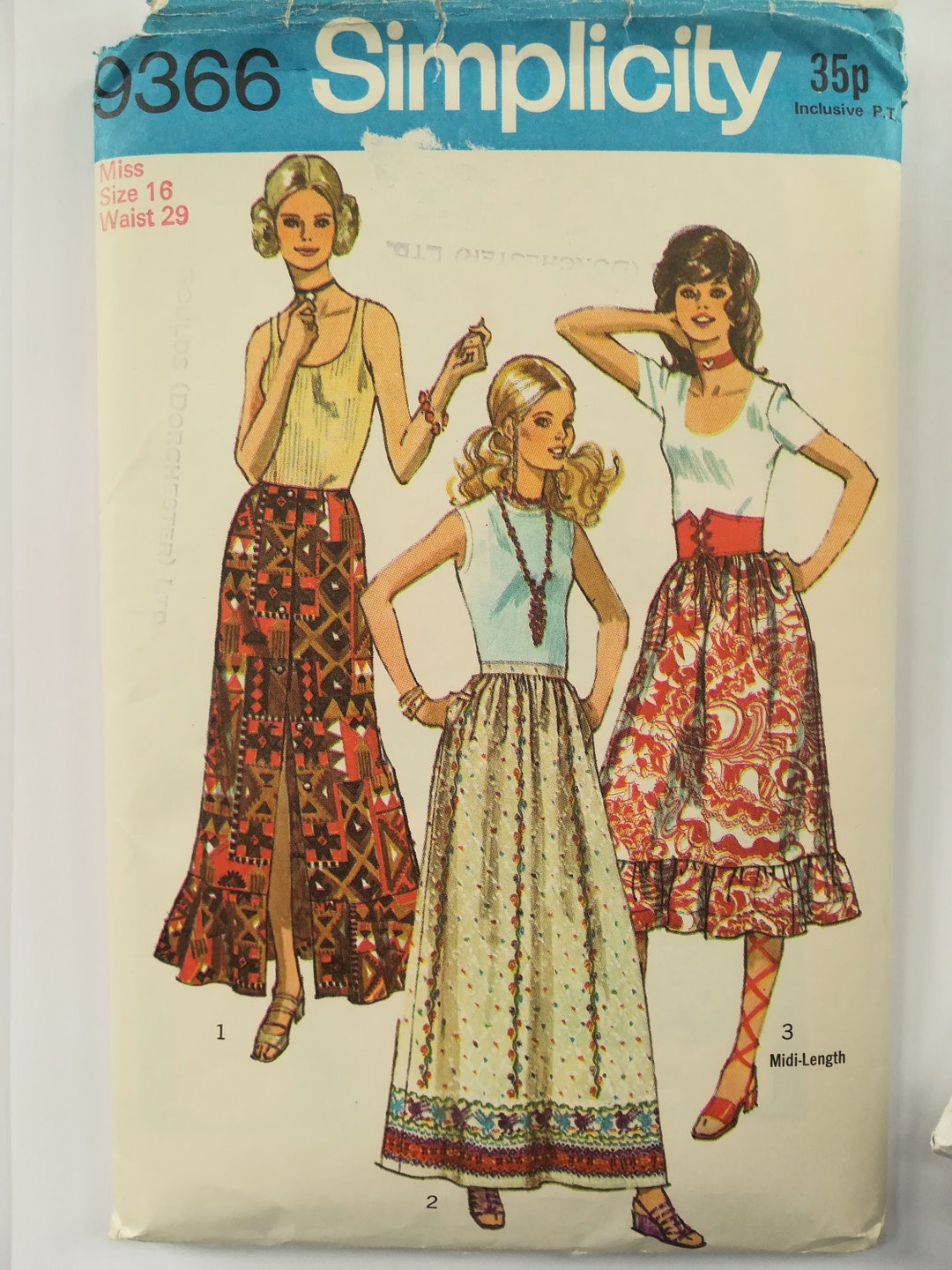 Sewing Pattern Full Boho Skirt Short or Maxi Skirt With Ruffles ...