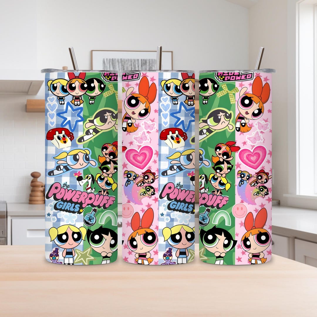 Powerpuff Girls Sublimation Wrap | Digital PNG - Etsy