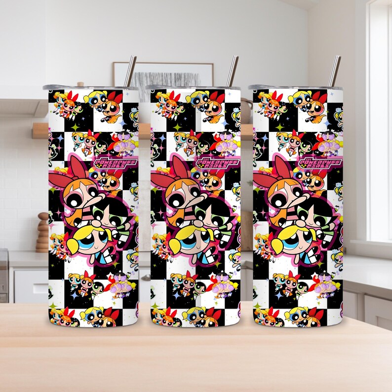 Powerpuff Girls Sublimation Wrap | Digital PNG - Etsy