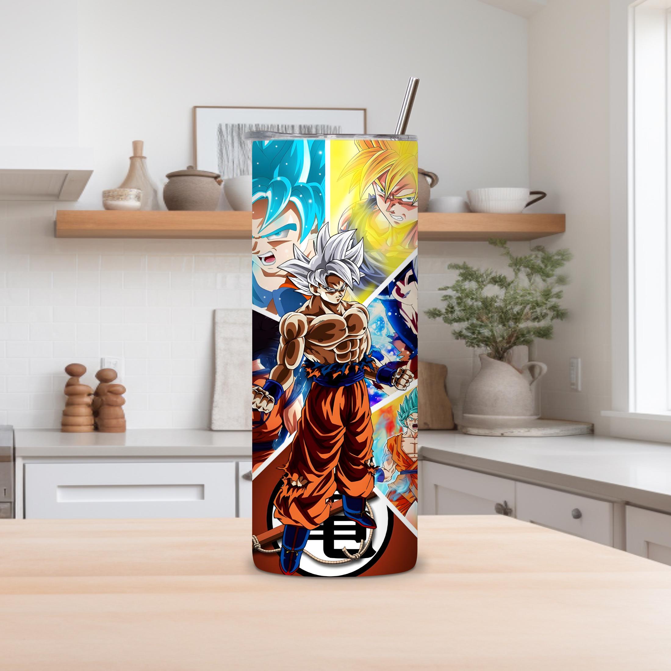 Dragon Ball Goku Tumbler Wrap 20oz Skinny Sublimation Design - Etsy