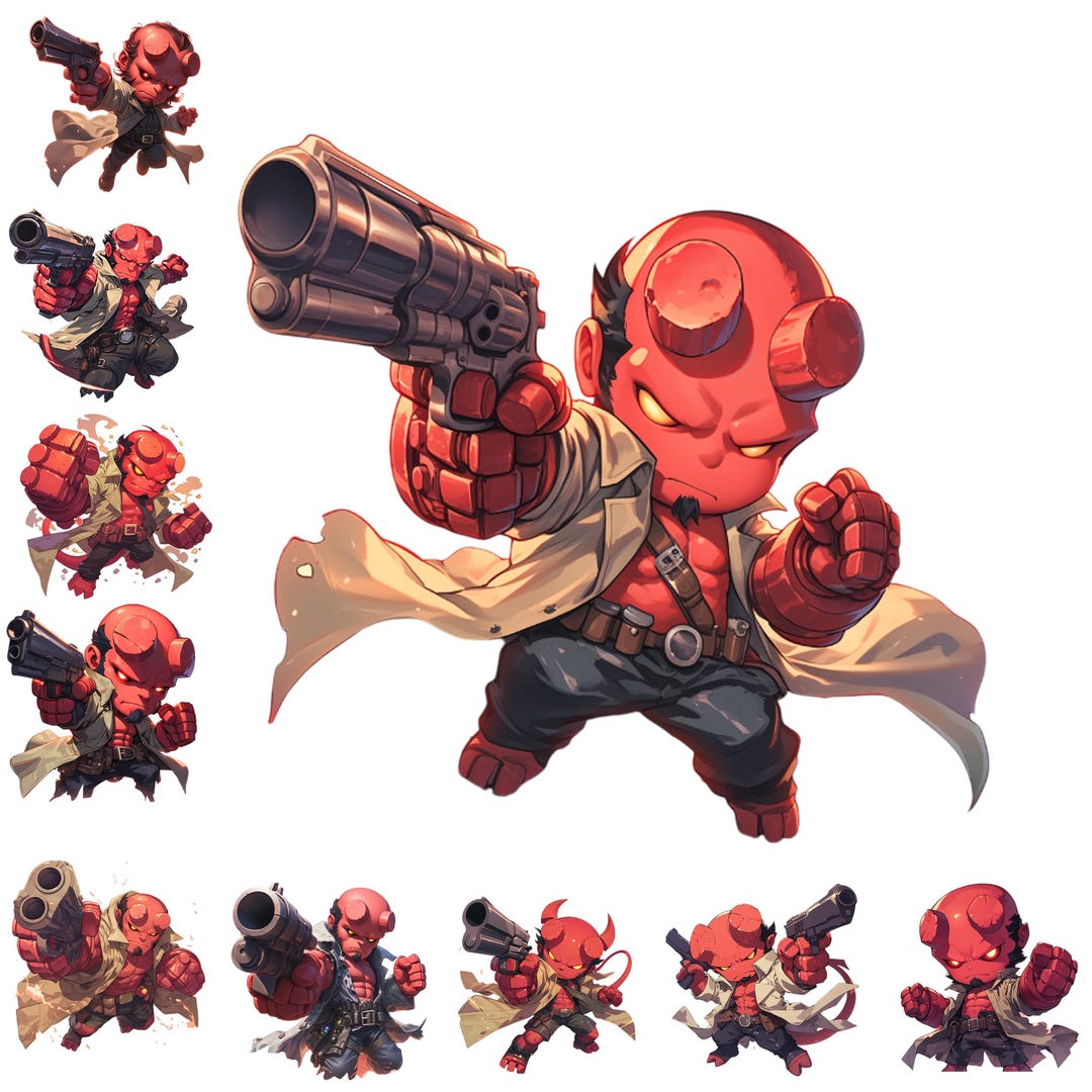 Baby Hellboy Bundle Design Fan Art - Etsy