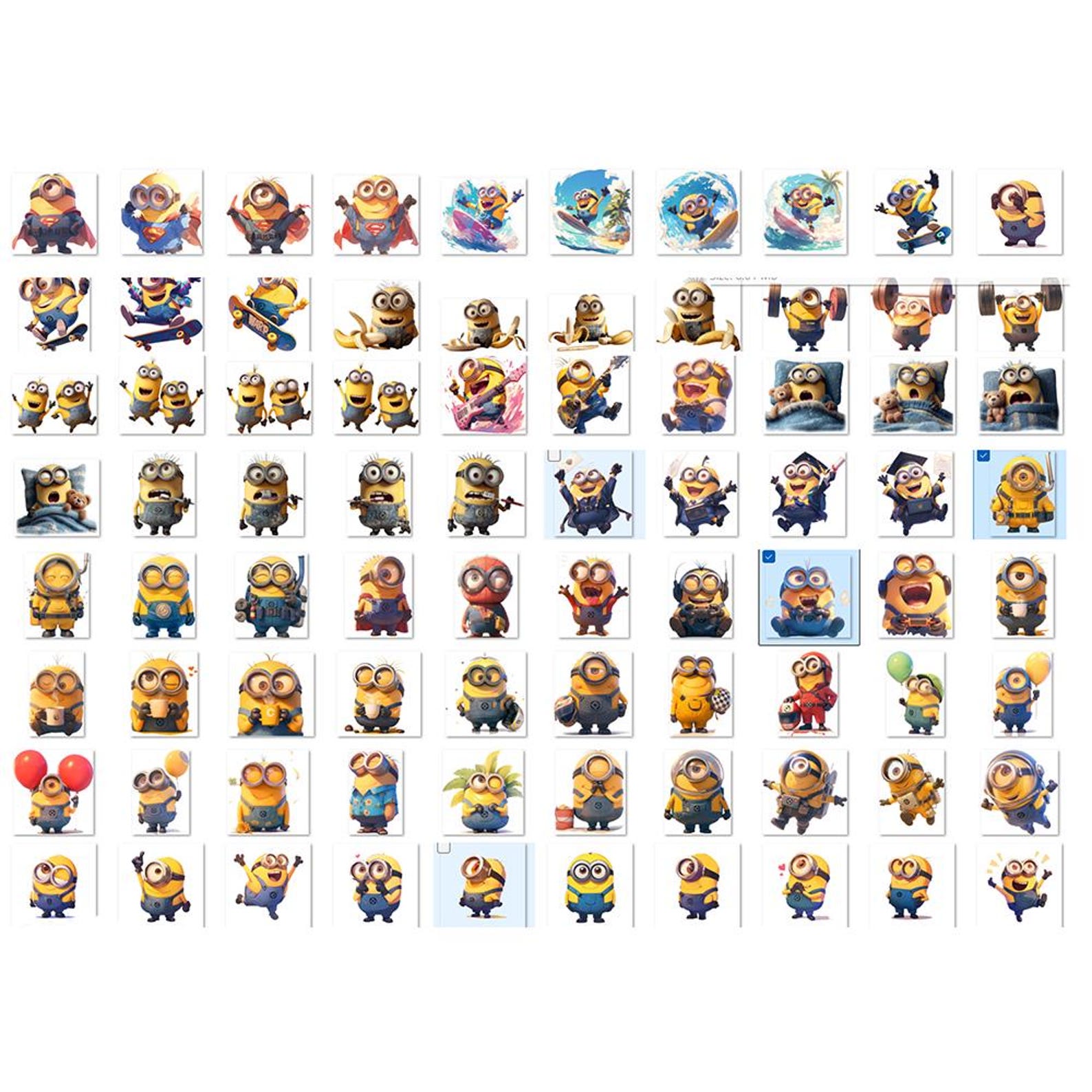 Minions PNG Clipart Bundle | Transparent Background (digital Download ...