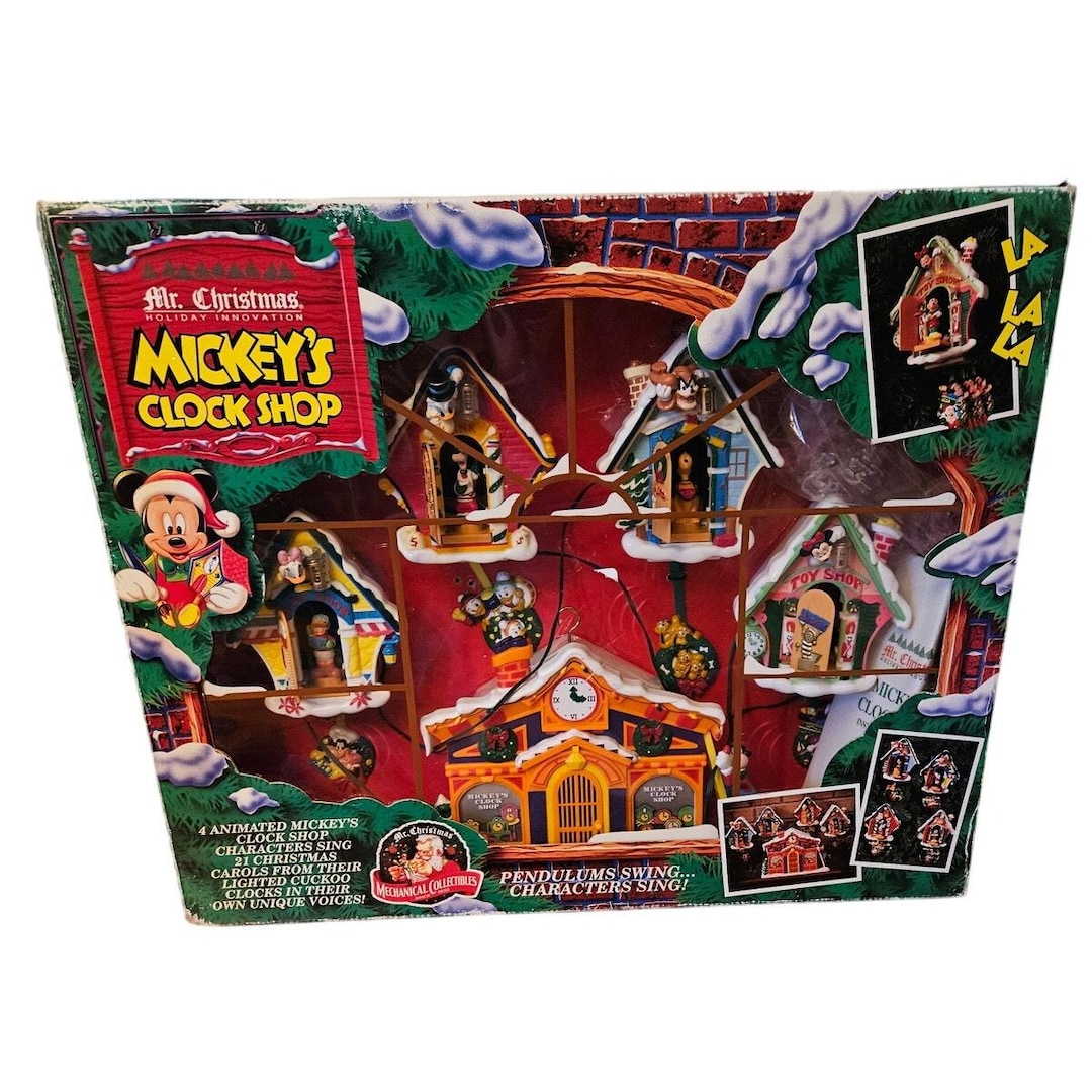 Mr. Christmas 1993 Disney Mickey's Clock Shop Brand in Original Box ...