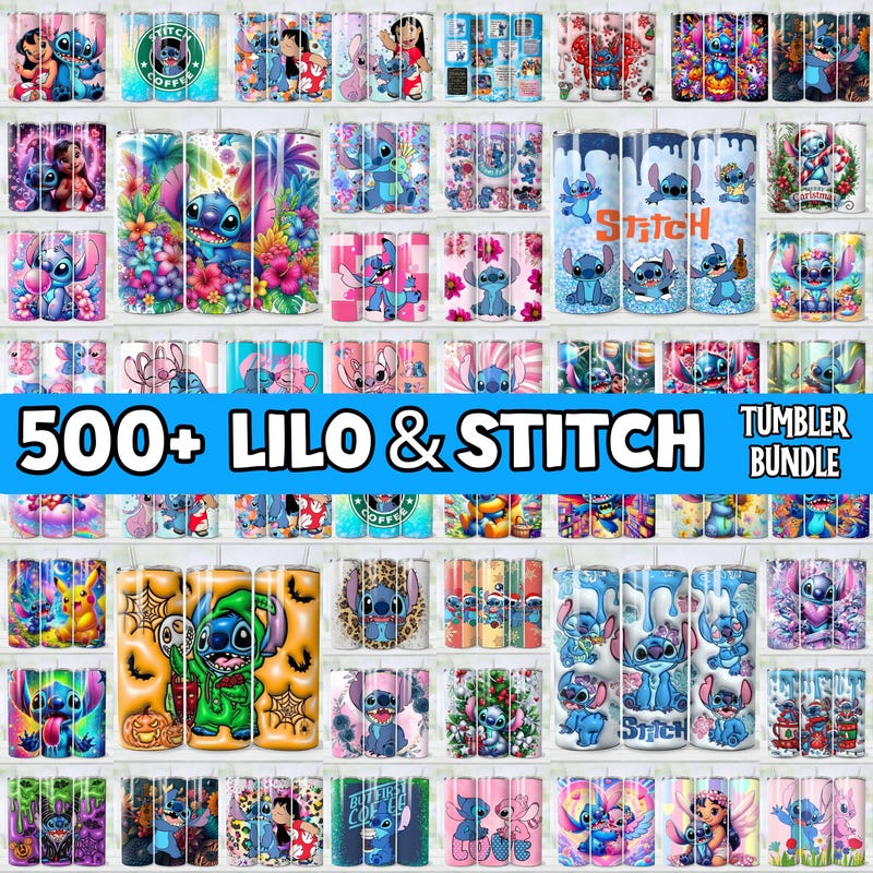 Stitch and Lilo Svg Wrap - Etsy