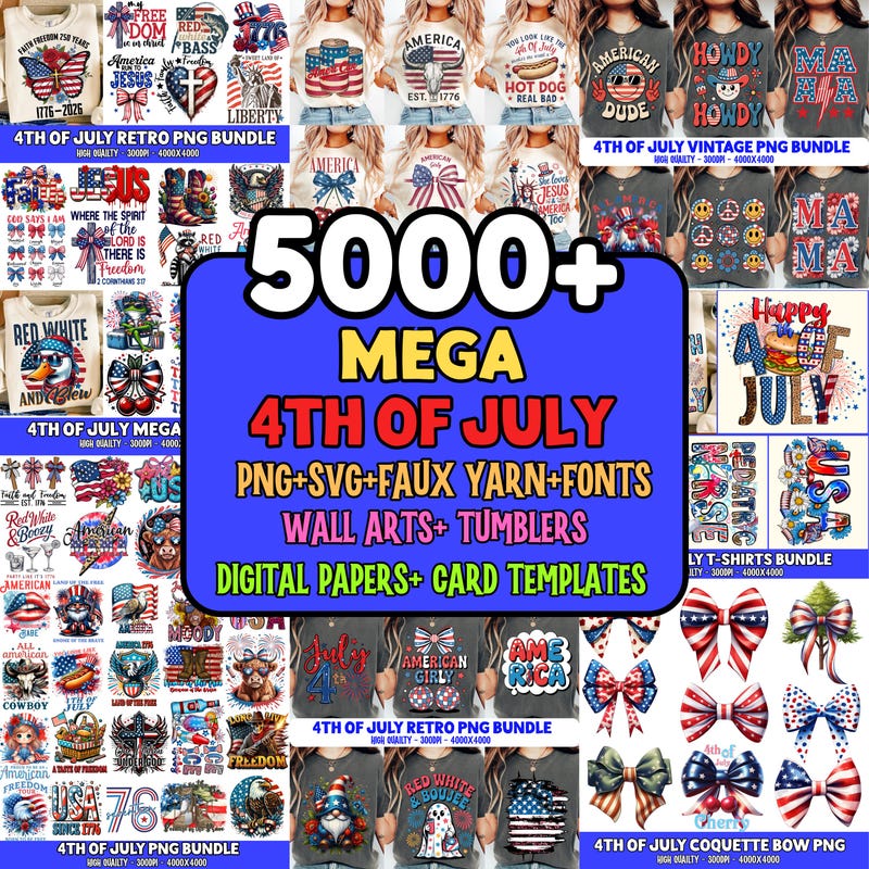 4th July Dtf Prints - Etsy