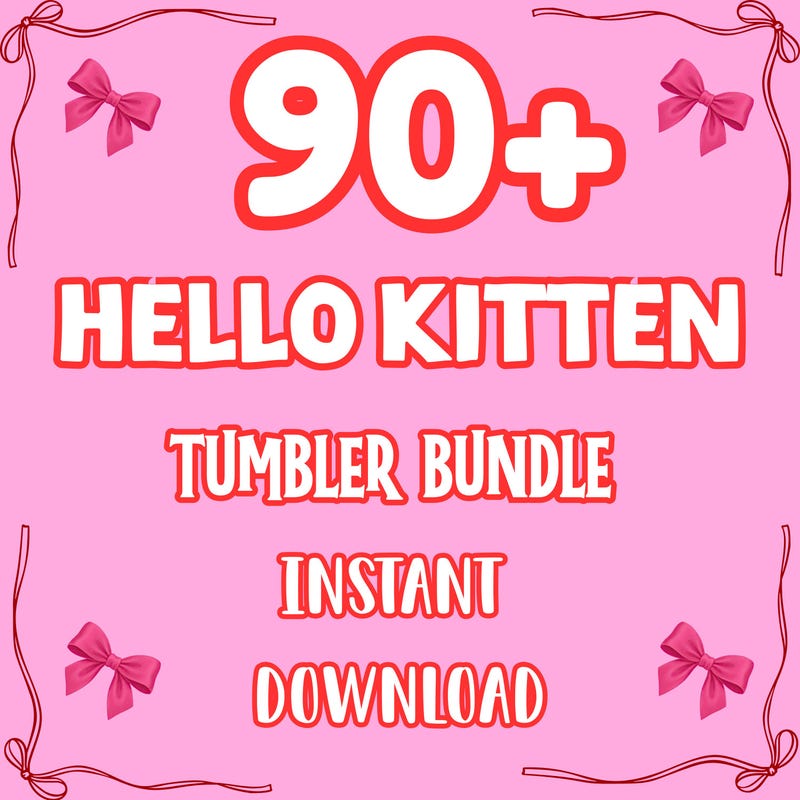 Kawaii Kitty Digital Wrap - Etsy