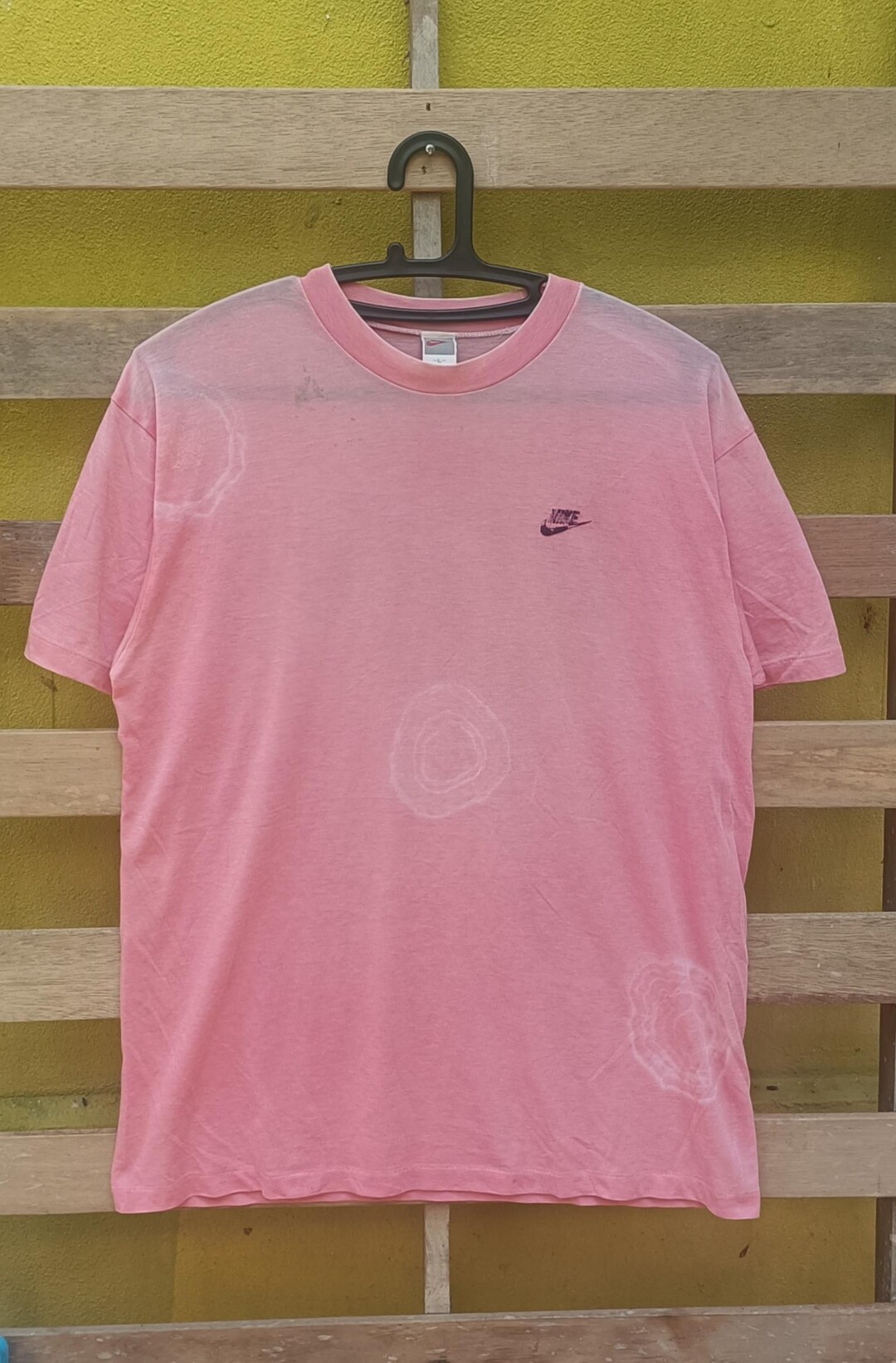 Vintage 90 Nike Gray Tag Small Logo Nice Design Light Pink Colour Large ...