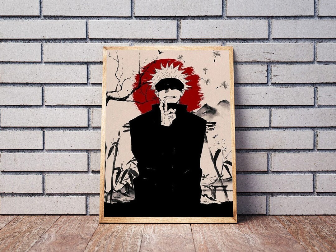 Anime Poster, Jujutsu Kaisen Gojo Satoru Art, Jujutsu Kaisen Wall Art ...