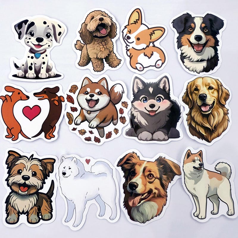 Stickers de perros - Etsy México