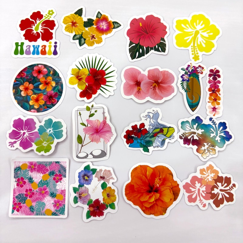 Flower Stickers - Etsy