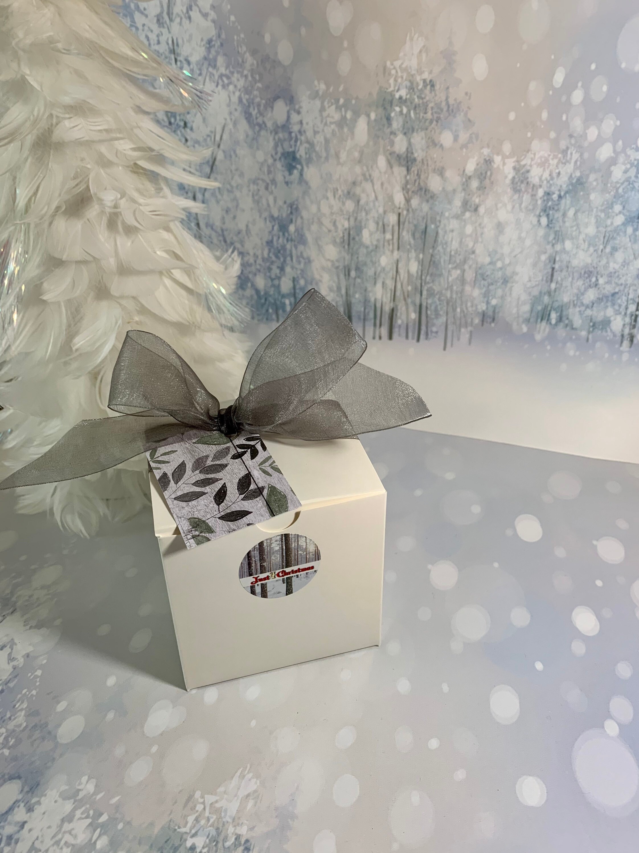 Ornament Gift Box With Gift Tag and Tissue, Great Way to Wrap It Up ...