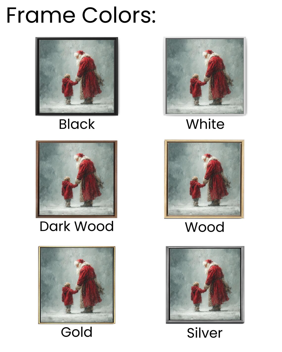 Ethereal Santa Claus Canvas Art: Heartwarming Christmas Cabin Decor - Etsy