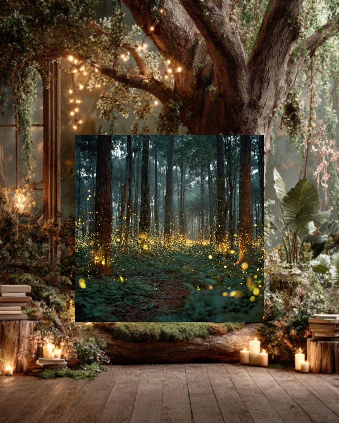 Firefly Forest Photography – Trees With Lights & Glowing Ground ...