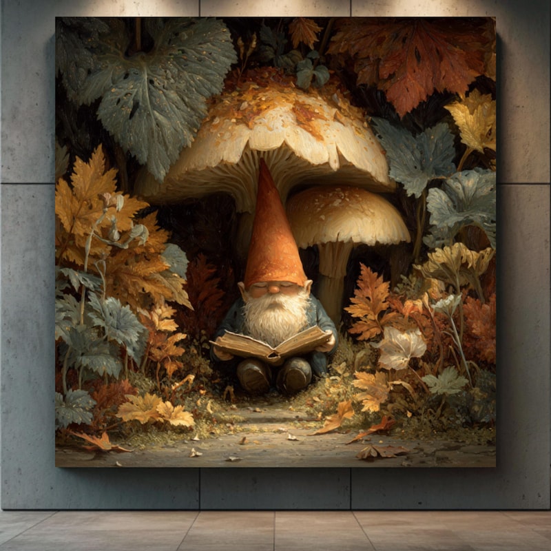 Gnome Painting - Etsy