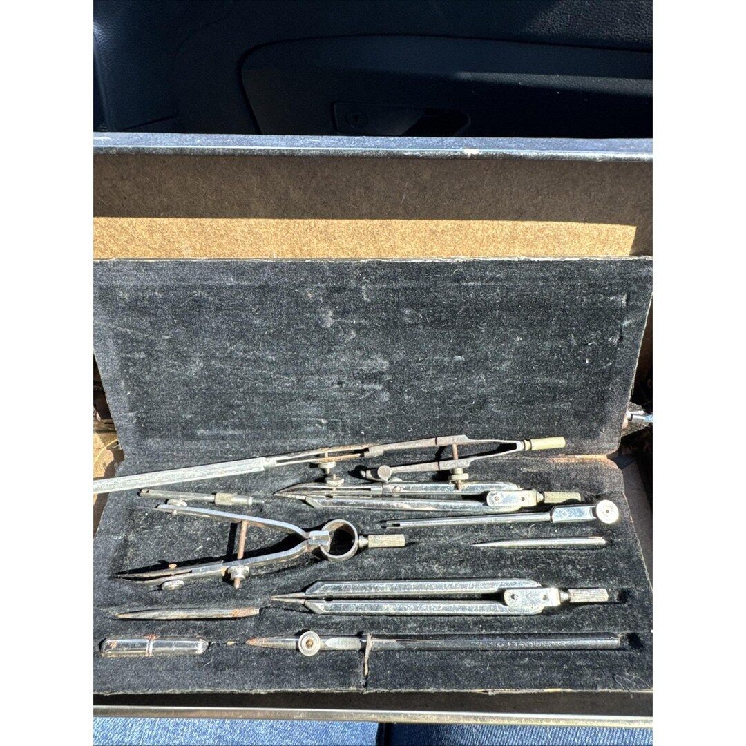 Vintage Set of Soviet Drawing Instruments Drafting Tools - Etsy