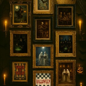 Vintage Halloween Horror Prints: Gothic Ghosts, Witches, Skeletons ...