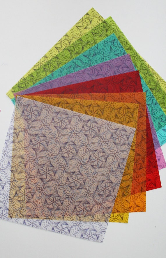 Items similar to Triangle Tessellated Translucent Origami Paper ...