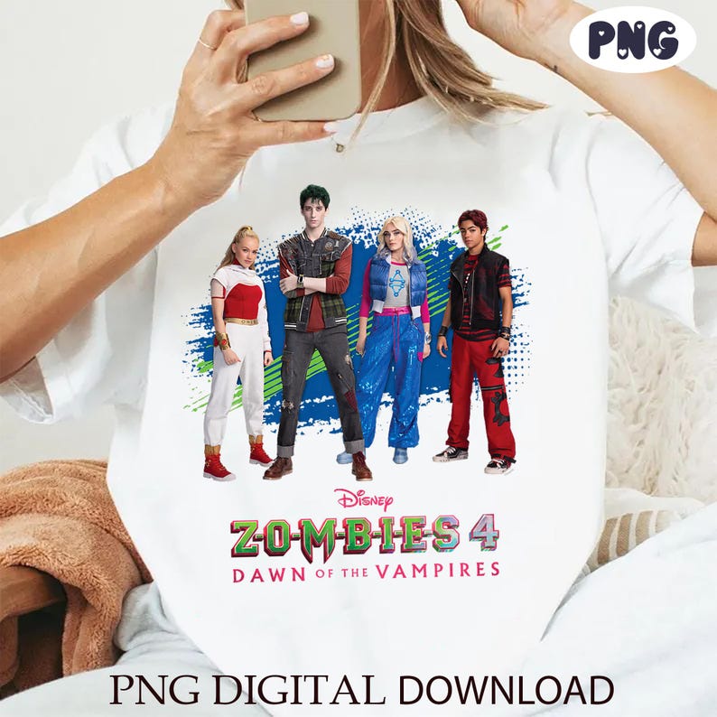 Zombies 4 Dawn of the Vampires Png, Addison Eliza Nova Victor Willa Zed ...