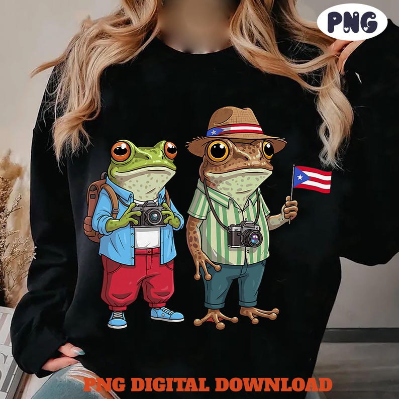 Sapo Concho PNG | Boricua Jibaro Art | PR Flag Digital Download | Debi ...