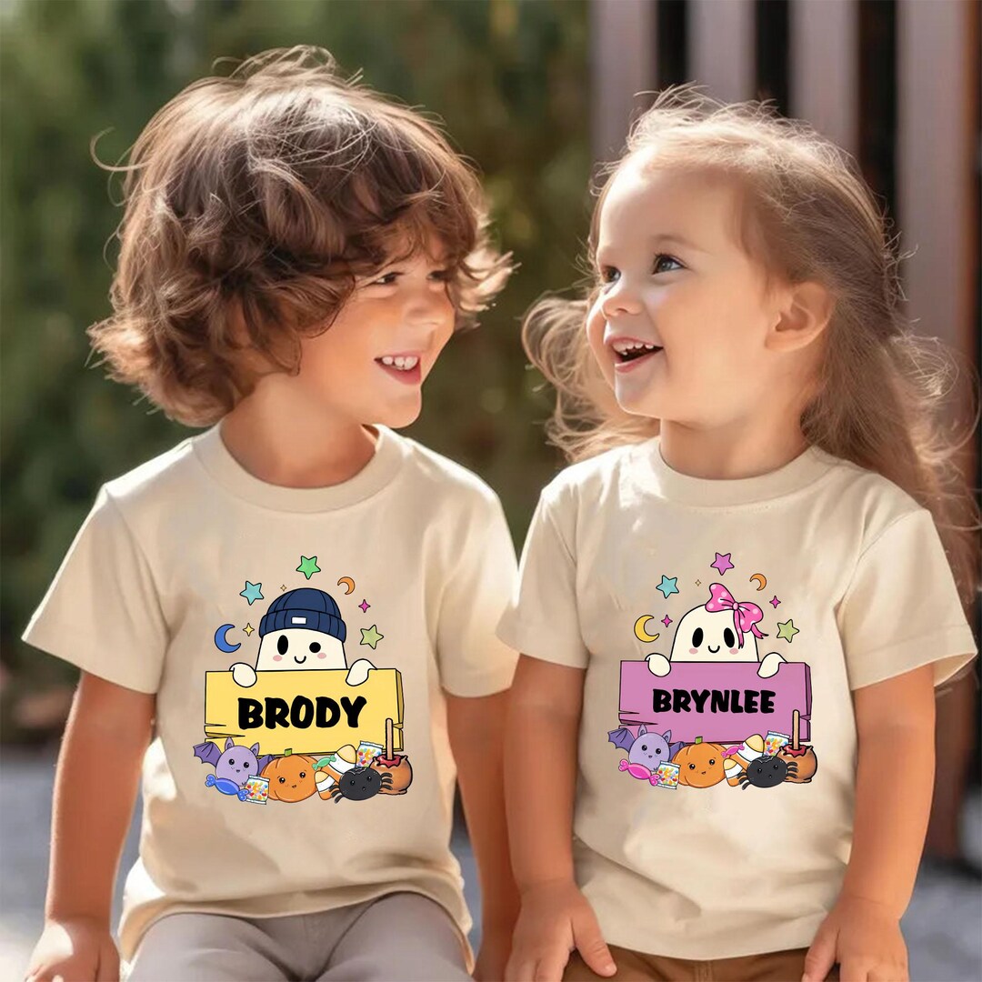 Custom Kids Halloween PNG - Cute Ghost, Pumpkin, Candy Corn ...