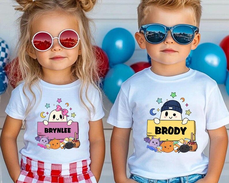 Custom Kids Halloween PNG - Cute Ghost, Pumpkin, Candy Corn ...