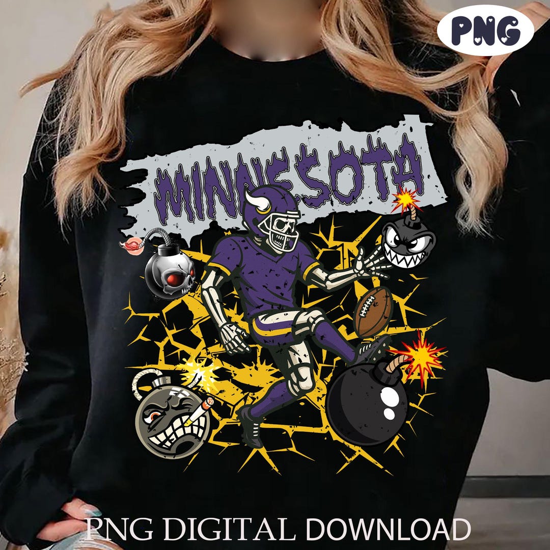 Minnesota Football Skeleton Vintage Png, Digital Download, Animal Art ...