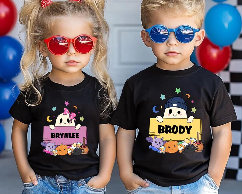 Custom Kids Halloween PNG - Cute Ghost, Pumpkin, Candy Corn ...