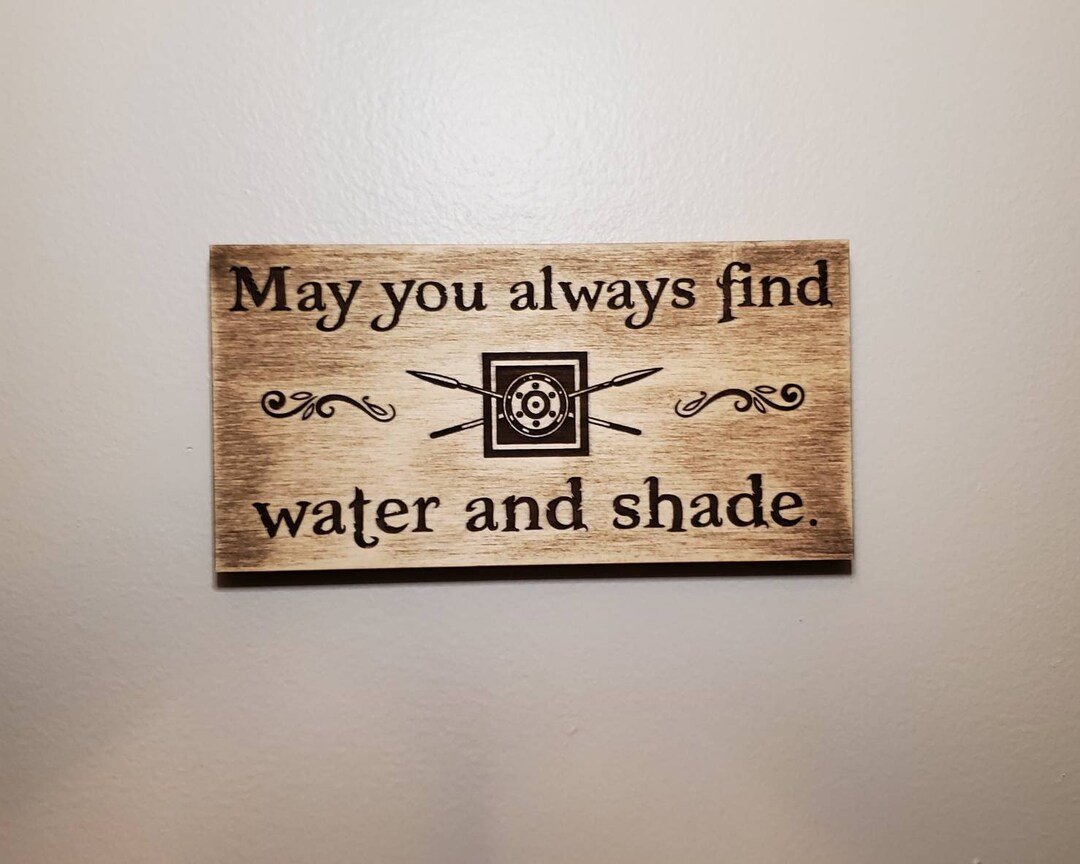 Water and Shade Sign - Etsy