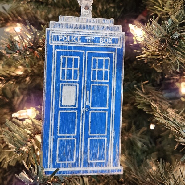 Tardis Ornament - Etsy