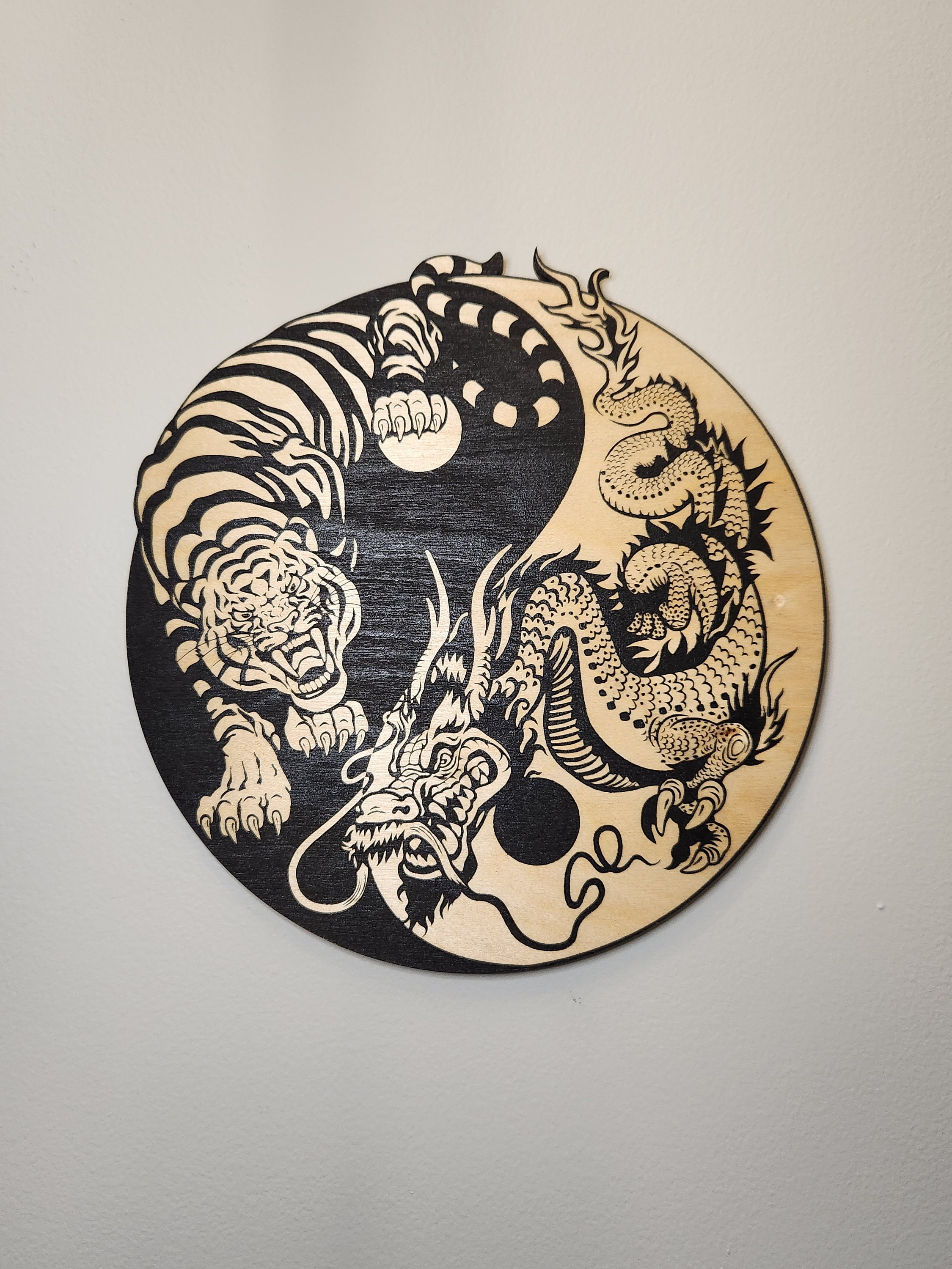 Yin And Yang Dragon And Tiger