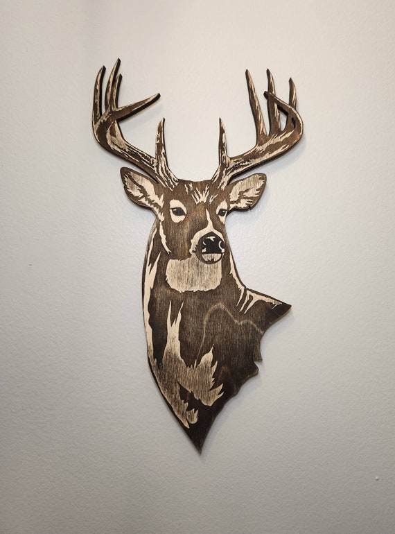 Buck Cut Out Wood Sign - Etsy