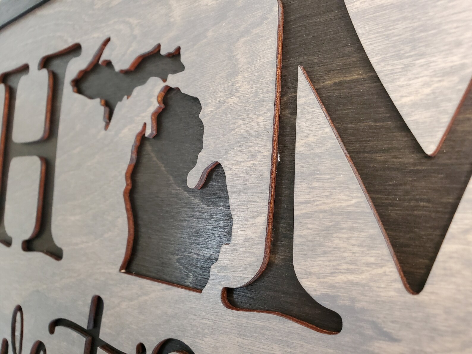 Home Sweet Home Michigan State Sign Customizable for Any - Etsy