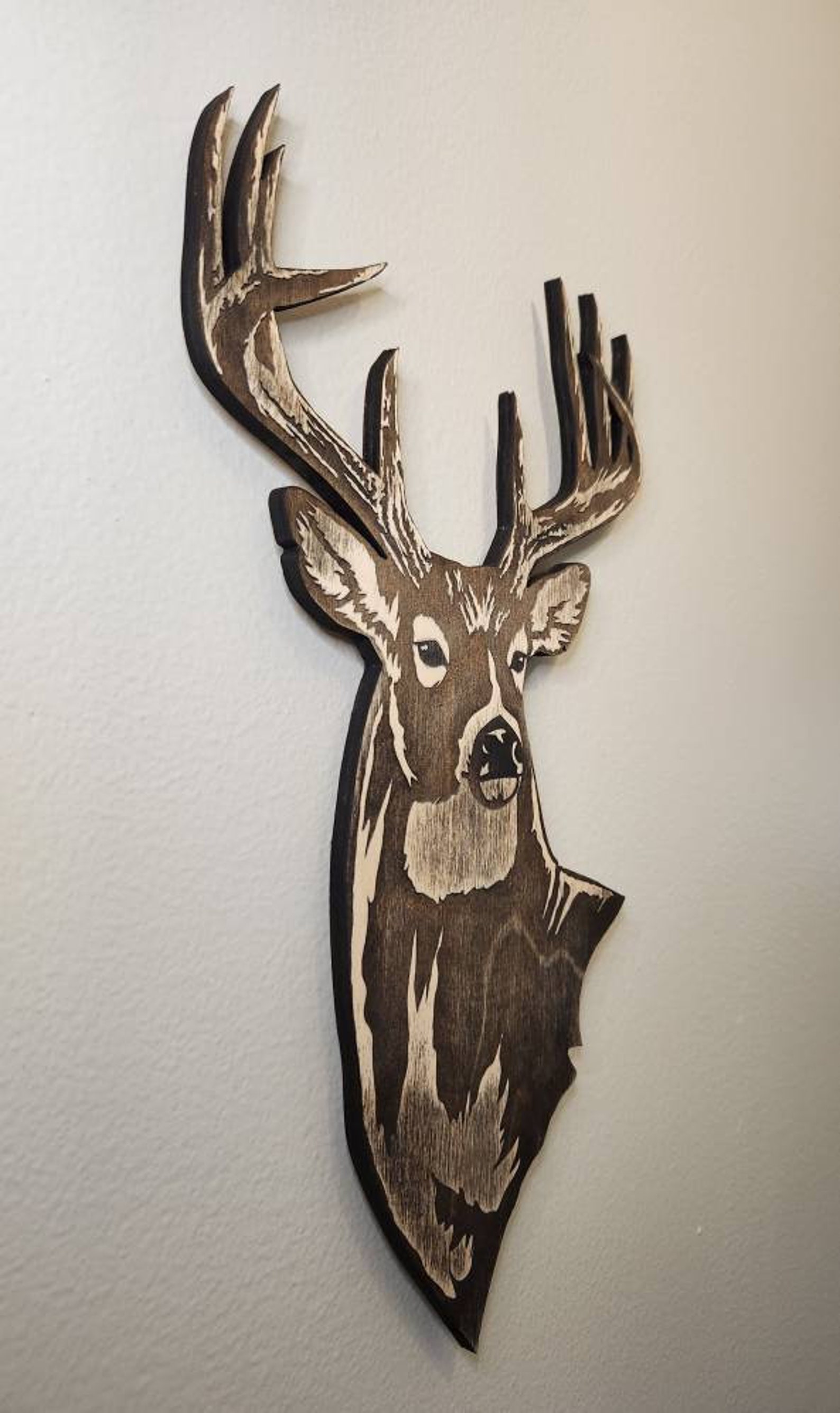 Buck Cut Out Wood Sign - Etsy