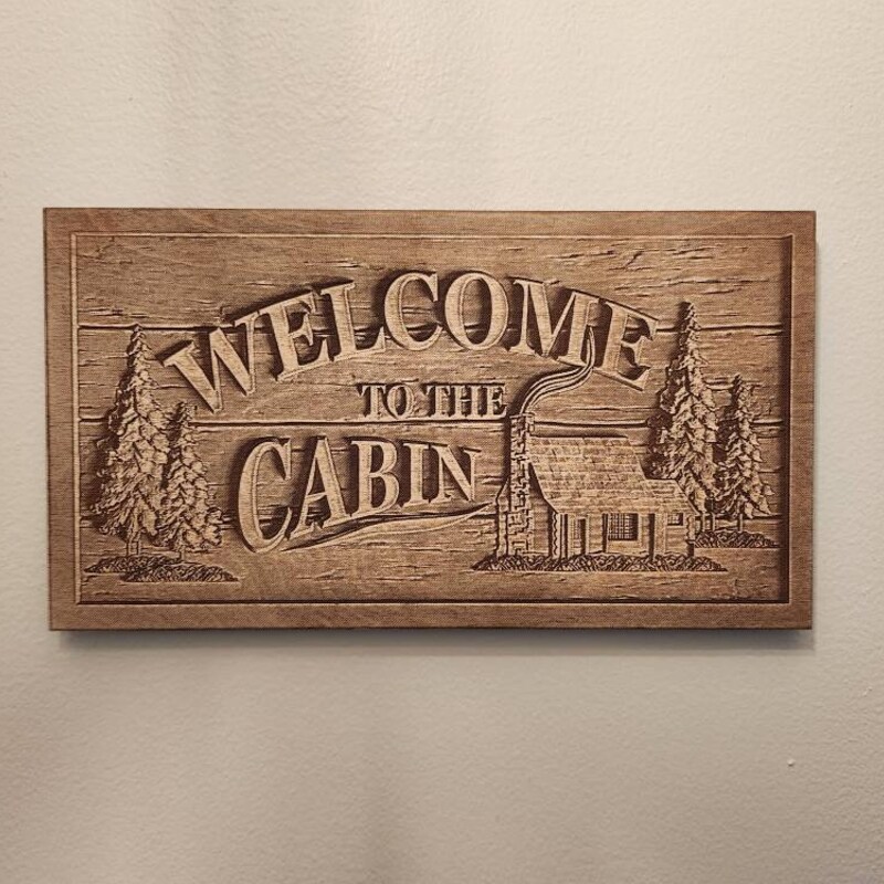 Wood Cabin Sign - Etsy